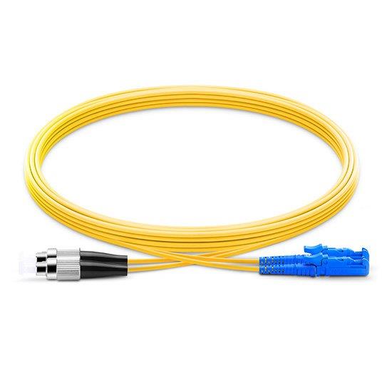 FC UPC to E2000 UPC Duplex PVC/LSZH/OFNP 9/125 Single Mode Fiber Patch ...